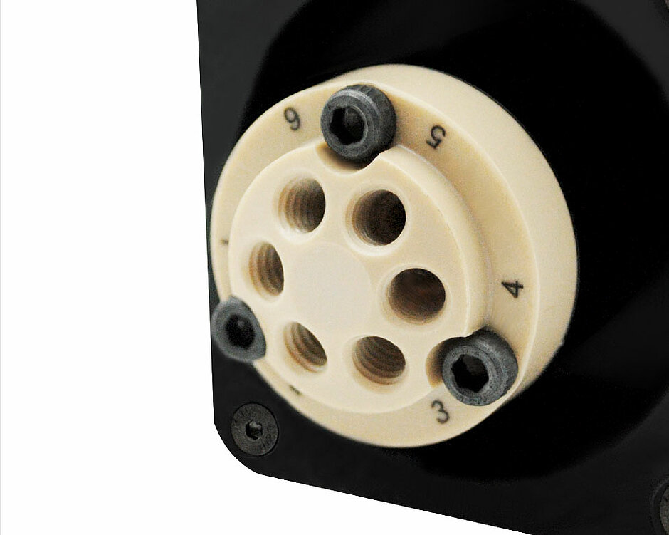 2-Position 6-Port injection rotary valve with 1.0mm channel diameter up ...