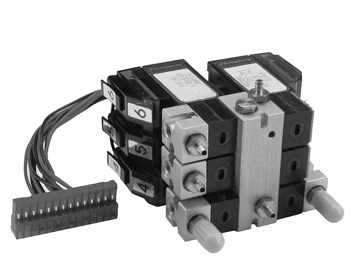 Poppet valves pressure balanced and direct acting
