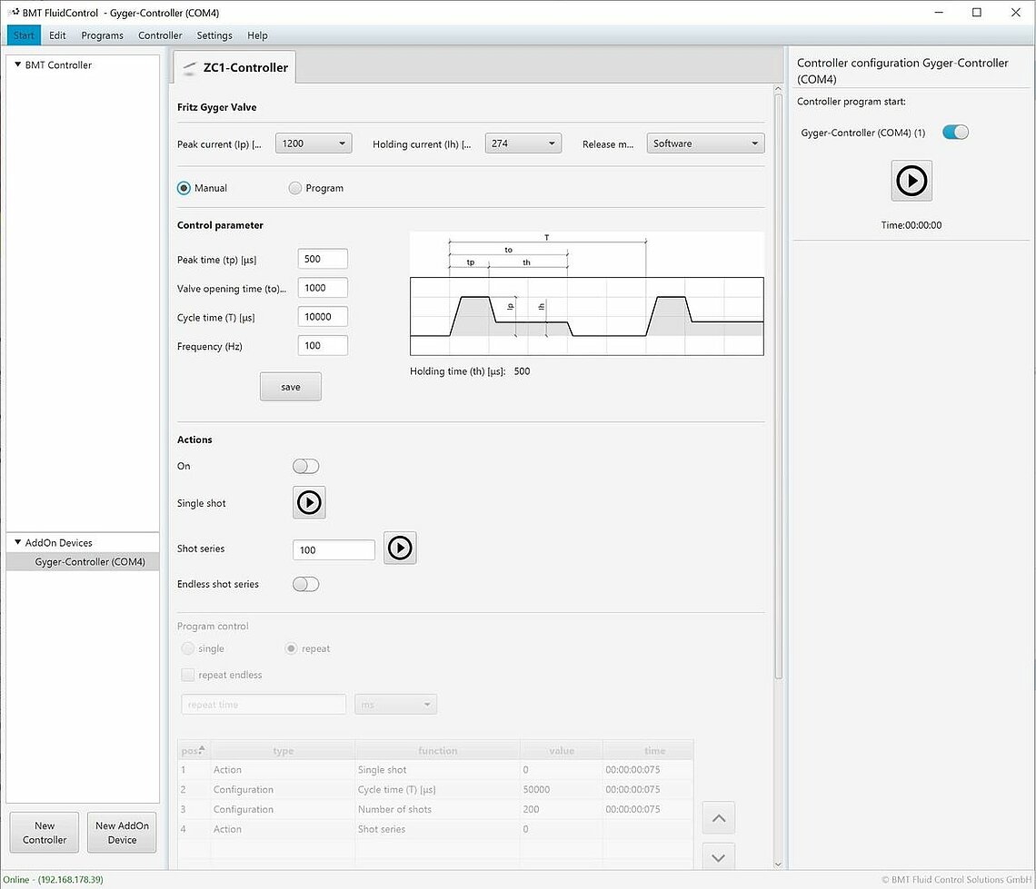 Micro-Jet-Valve Controllers - High Speed
